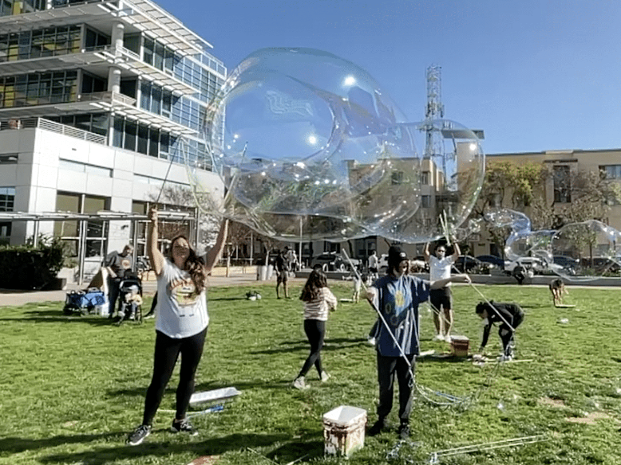 Soapy Fun Floats Into East Village At Bubble Pop Up Event